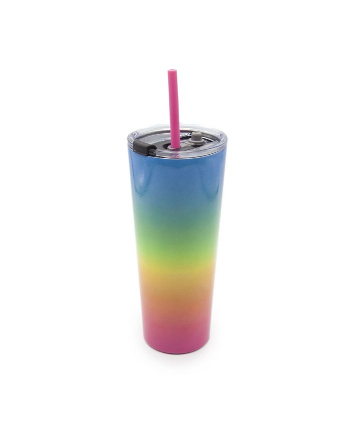 Cambridge 24 oz Ombre Insulated Straw Tumblers Set, 2 Piece - Macy's