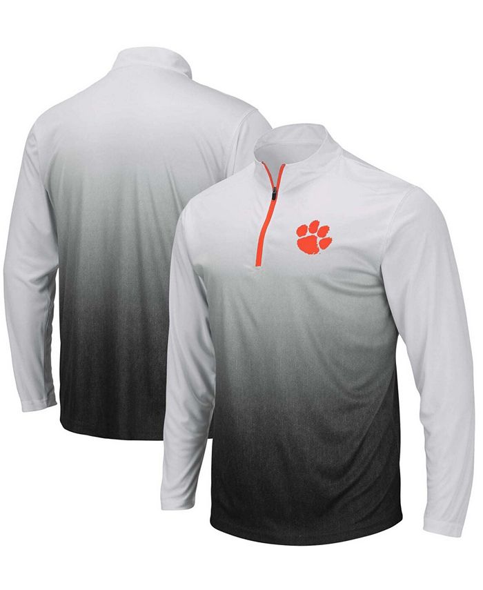 Colosseum Men's Gray Clemson Tigers Magic Team Logo Quarter-Zip Jacket ...