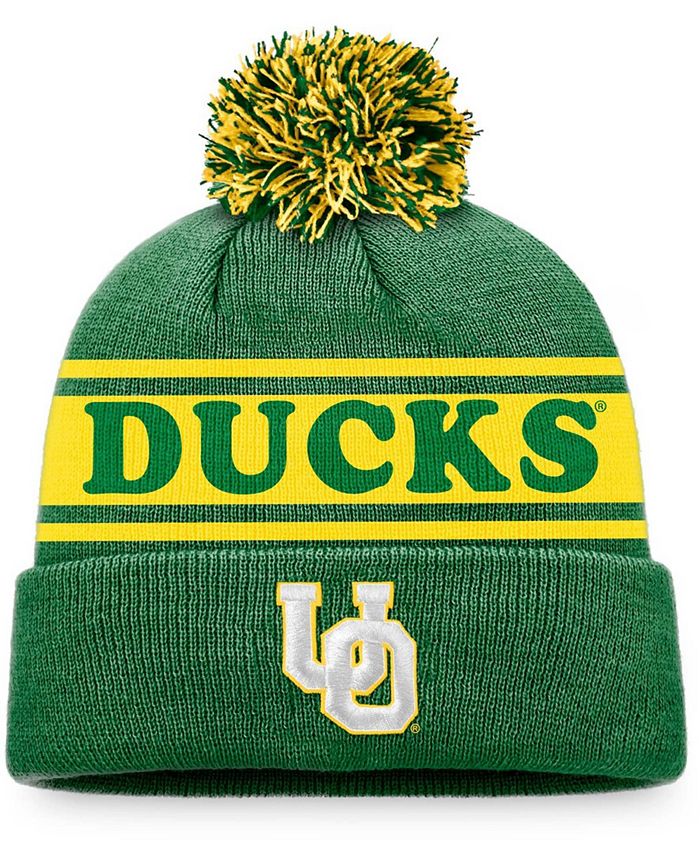 Fanatics Men's Green Oregon Ducks Sport Resort Cuffed Knit Hat with Pom ...