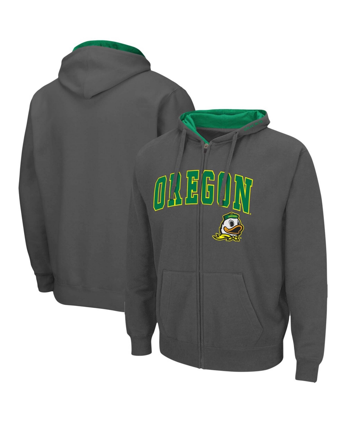 Click here for Mens Charcoal Oregon Ducks Arch Logo 3.0 Full-Zip... prices