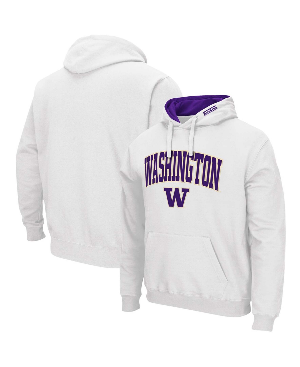 Click here for Mens White Washington Huskies Arch Logo 3.0 Pullov... prices