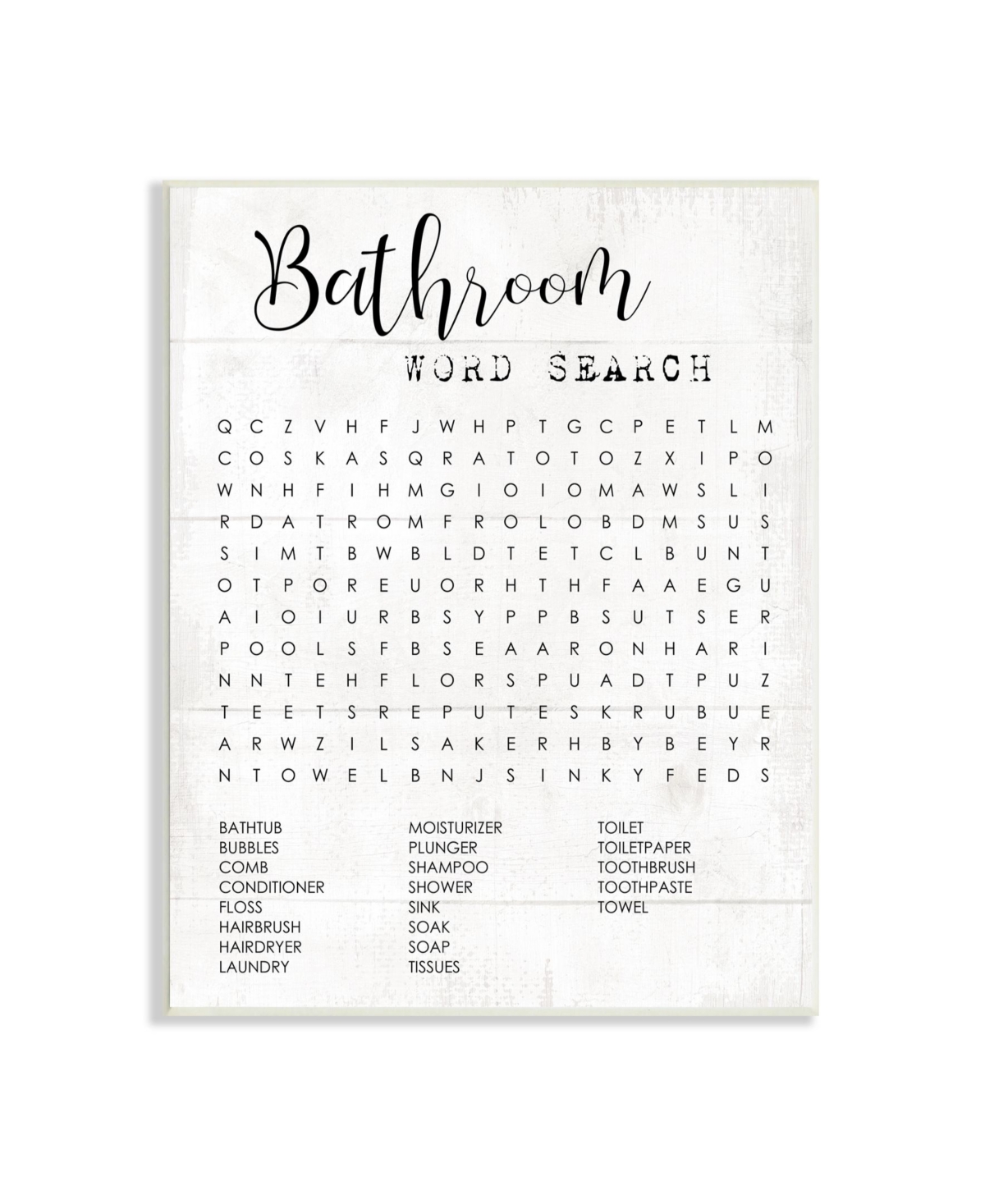 Click here for Stupell Industries Bathroom Word Search Fun Family... prices