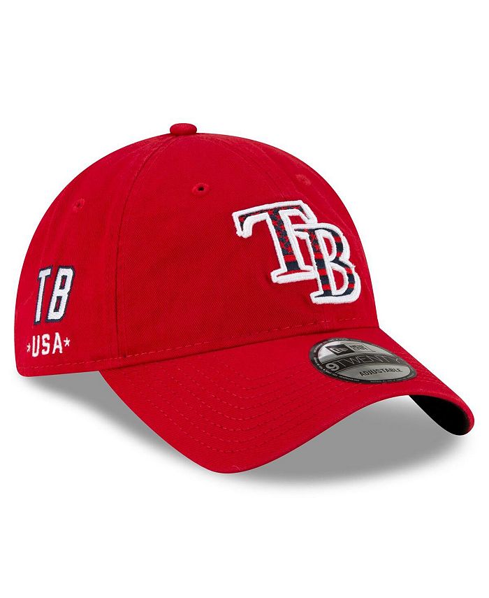 New Era Men's Red Tampa Bay Rays 4th of July 9TWENTY Adjustable Hat ...
