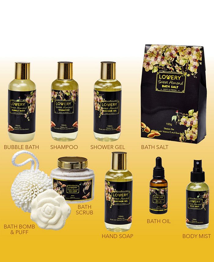 Lovery Sweet Almond Body Care 10 Piece Gift Set - Macy's
