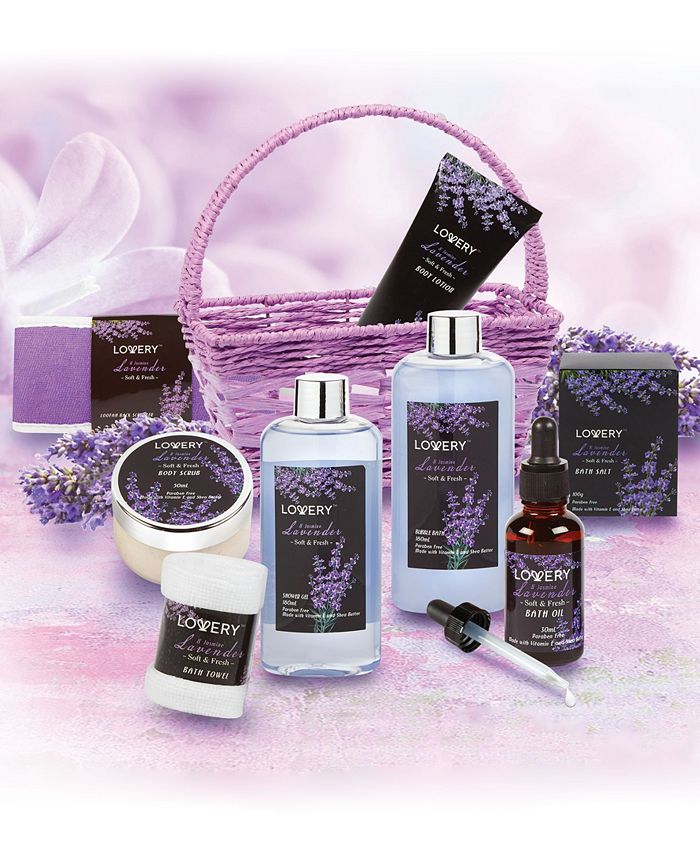 Lovery Lavender and Jasmine Body Care 10 Piece Gift Set - Macy's