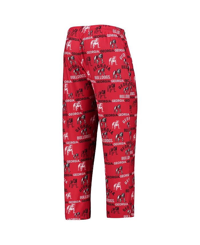 Concepts Sport Men's Red Georgia Bulldogs Flagship Allover Print Sleep ...