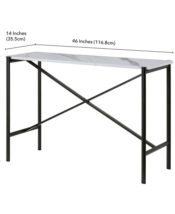 Hudson & Canal Braxton Console Table, 46" x 14" - Macy's