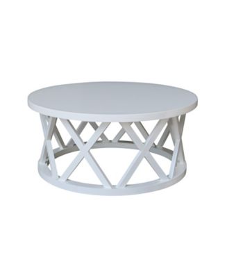 Round Ceylon Coffee Table - Macy's
