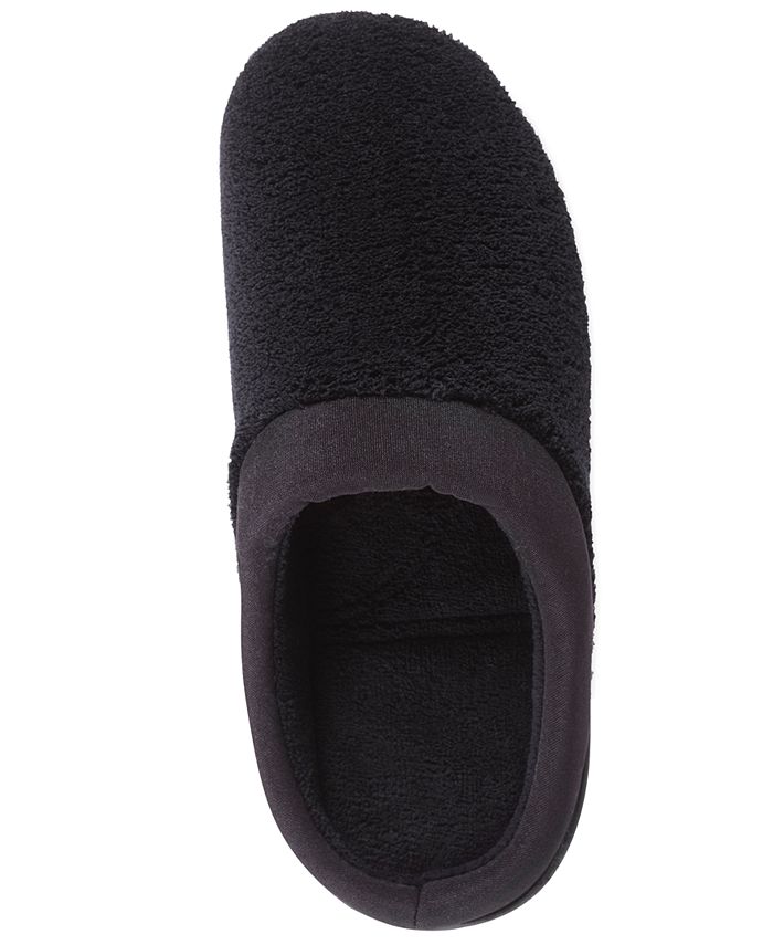 Isotoner Signature Microterry Pillowstep Slippers with Satin Trim - Macy's