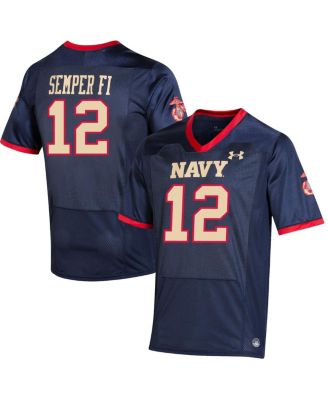 Men's Number 12 Navy Navy Midshipmen USMC Premier Special Game Replica ...