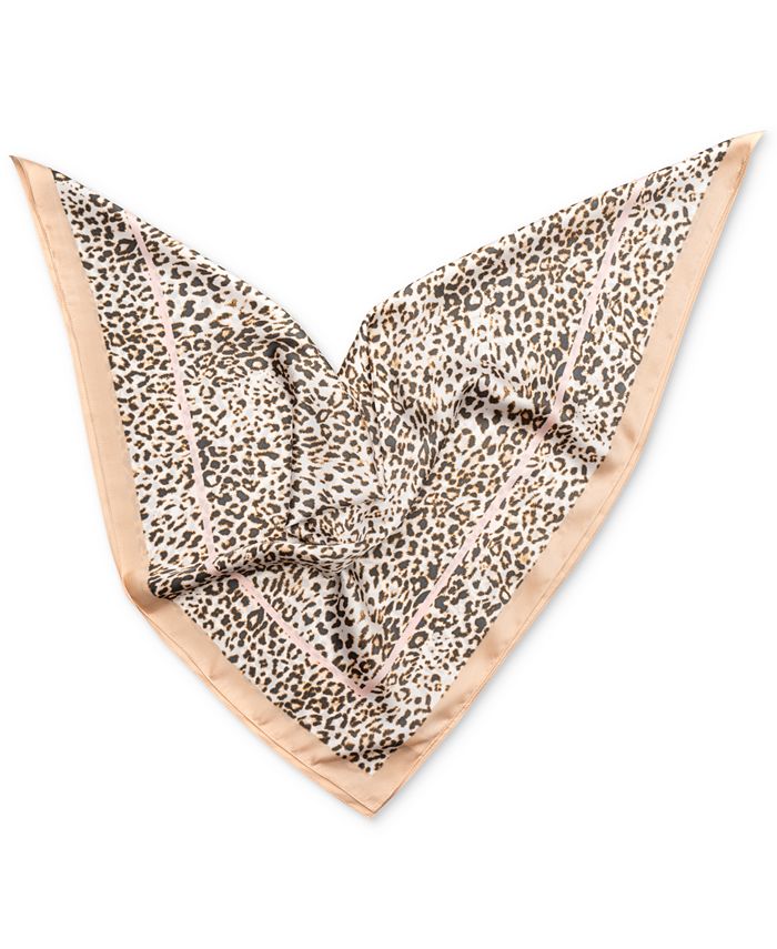 I.N.C. International Concepts Leopard-Print Square Scarf, Created for ...