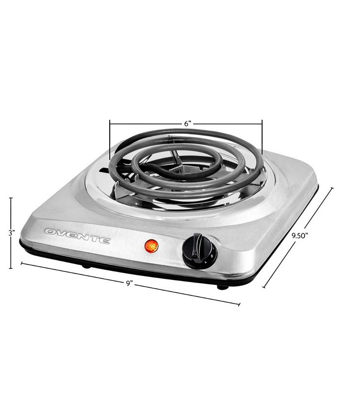 OVENTE Single Hot Plate Electric Countertop Coil Stove, 6" Coil Plate ...