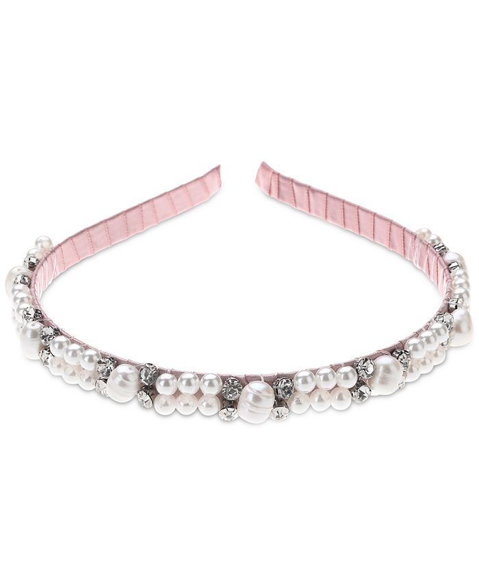 Inc International Concepts Crystal And Imitation Pearl Headband Created