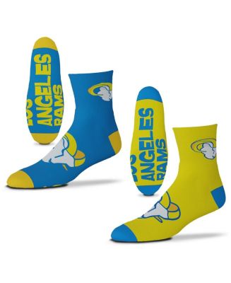Men's Los Angeles Rams 2-Pack Team Quarter-Length Socks - Macy's