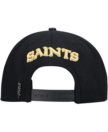 Pro Standard Men's Black New Orleans Saints Script Wordmark Snapback ...