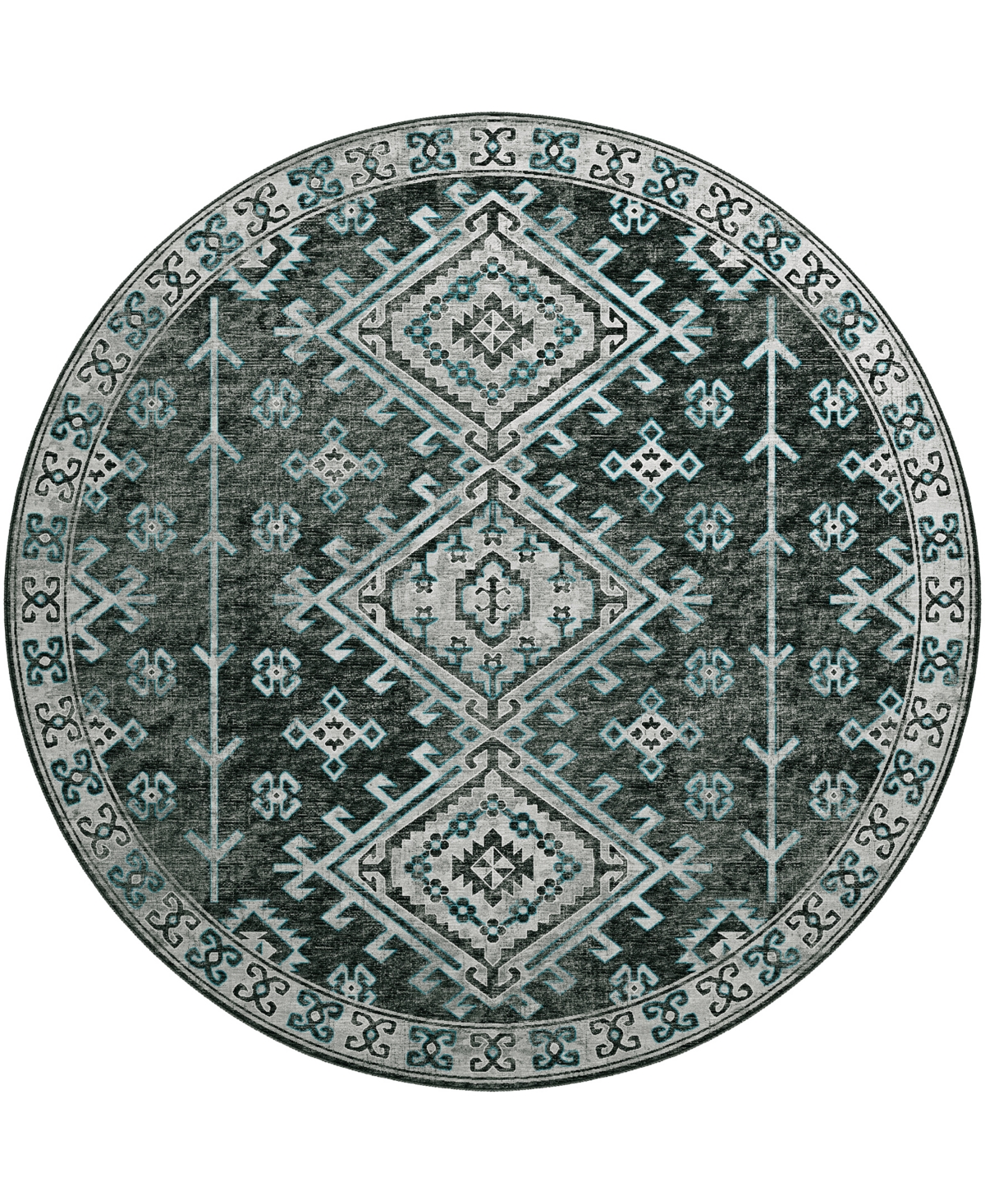 Click here for Dalyn Brisbane BR2 8 x 8 Round Area Rug - Midnight prices