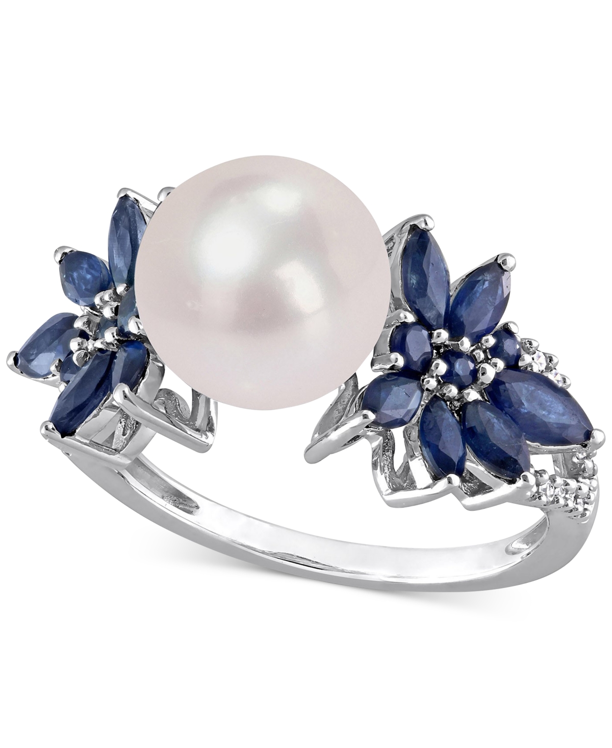 Click here for Cultured Freshwater Pearl (9mm)  Sapphire (1-5/8 c... prices