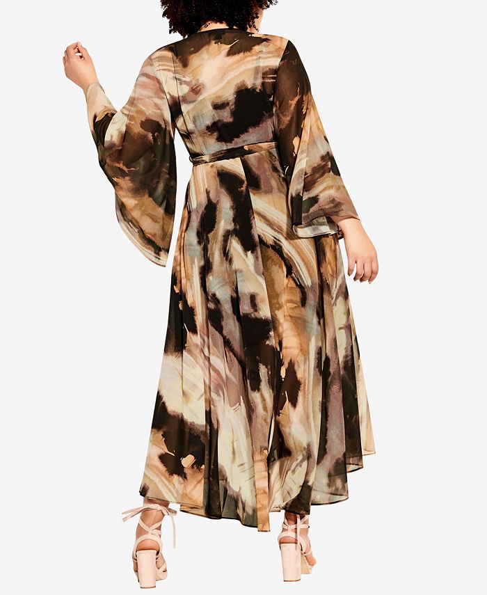 City Chic Trendy Plus Size Horizon Maxi Dress & Reviews - Dresses ...