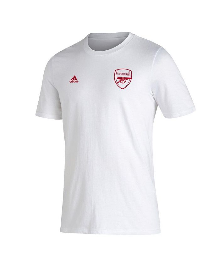 adidas Men's White Arsenal Crest T-shirt - Macy's