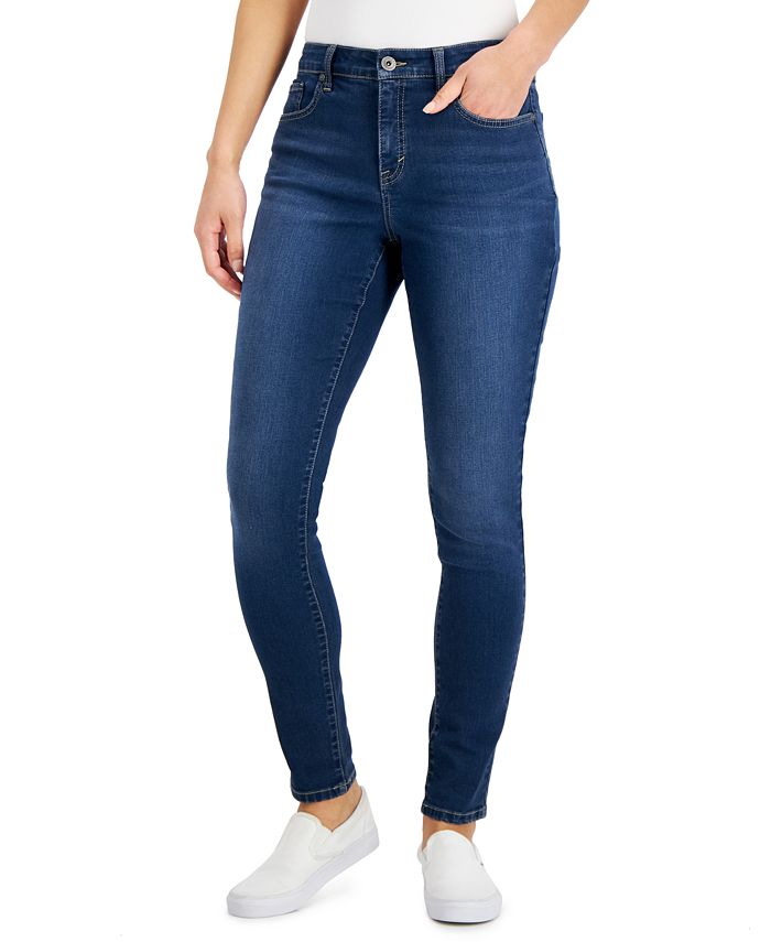 Style & Co Women's First Class Curvy High-Rise Skinny Jeans, Created ...