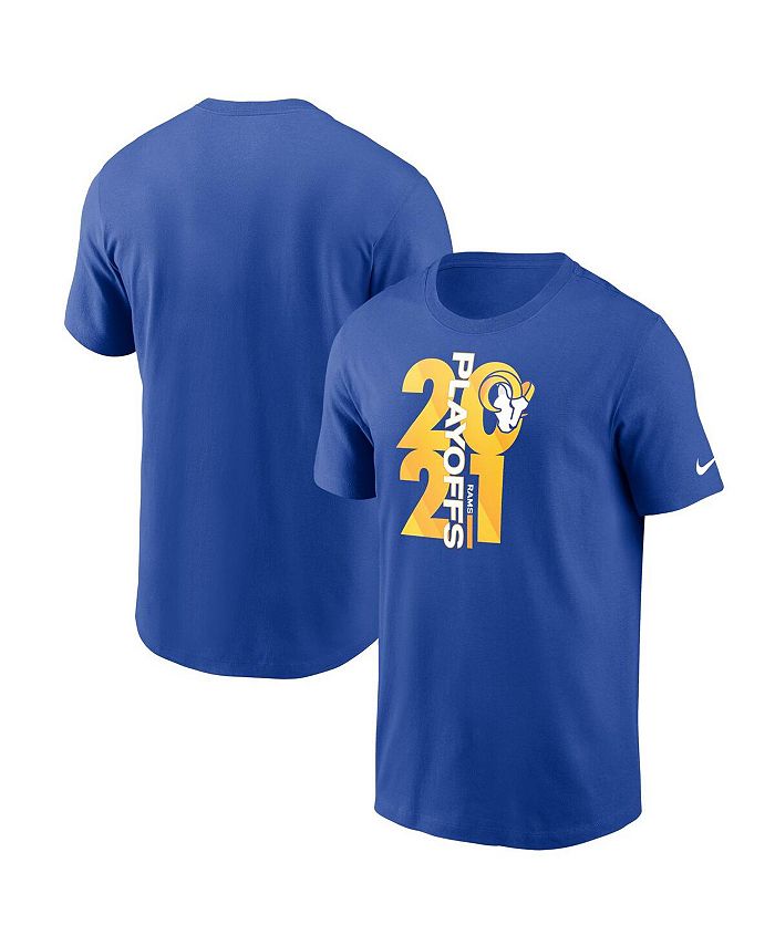 Nike Men's Royal Los Angeles Rams 2021 NFL Playoffs Bound T-shirt - Macy's