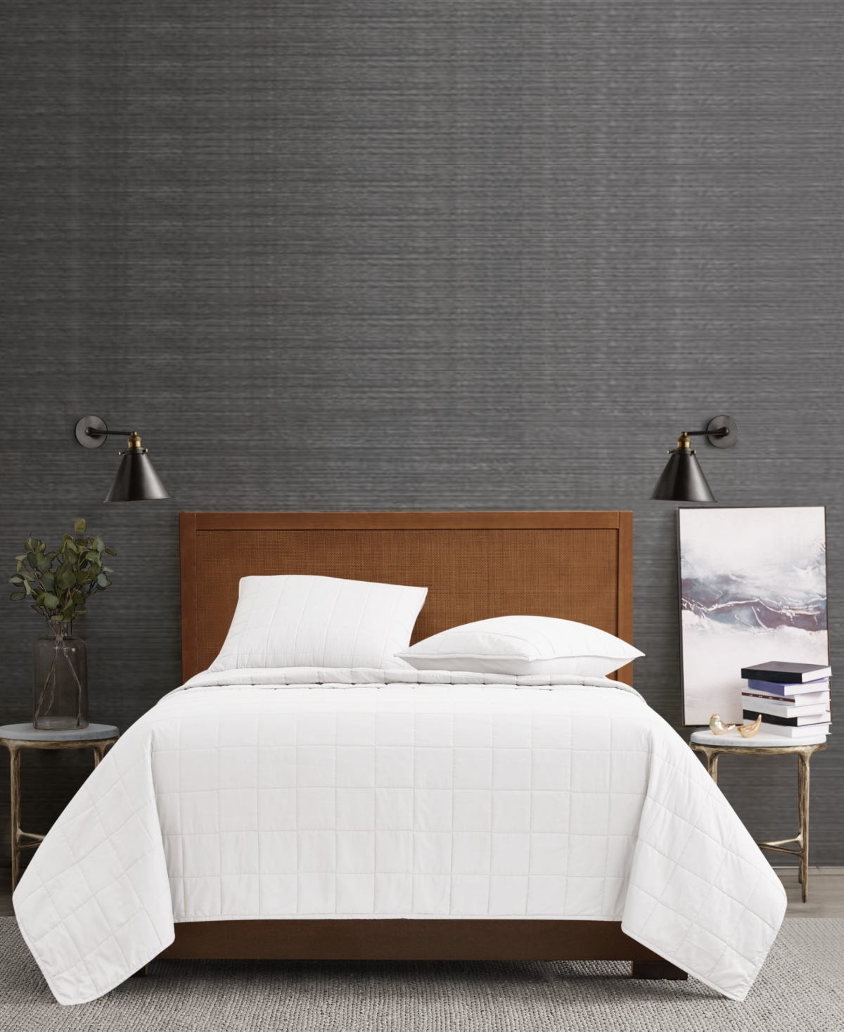 Click here for London Fog Solid 3 Piece Quilt Set  King - White prices