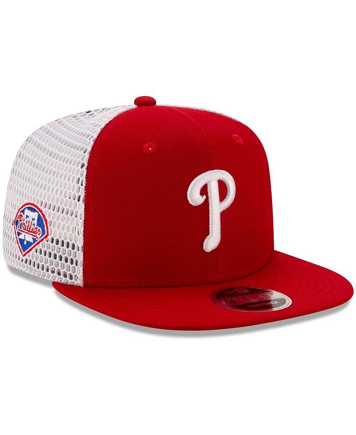 New Era Men's Red Philadelphia Phillies Mesh Fresh 9FIFTY Snapback Hat ...