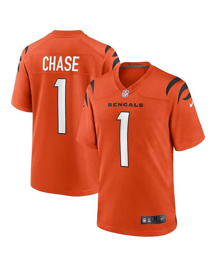 Nike Men's Ja'Marr Chase Orange Cincinnati Bengals Alternate Game ...