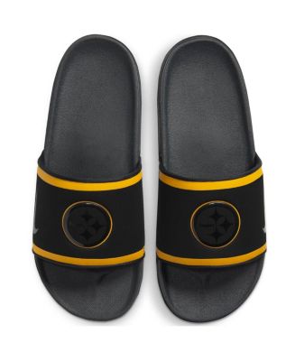 Nike Unisex Pittsburgh Steelers Team Black Off-Court Slide Sandals - Macy's