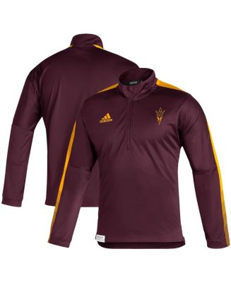 Men's adidas Maroon Arizona State Sun Devils 2021 Sideline Quarter-Zip ...