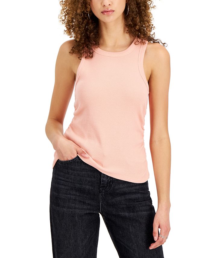 Rebellious One Juniors' Side-Ruched Tank Top & Reviews - Tops - Juniors ...