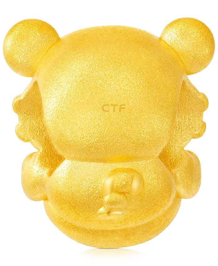 Chow Tai Fook Tiger Symbol Pendant in 24k Gold - Macy's