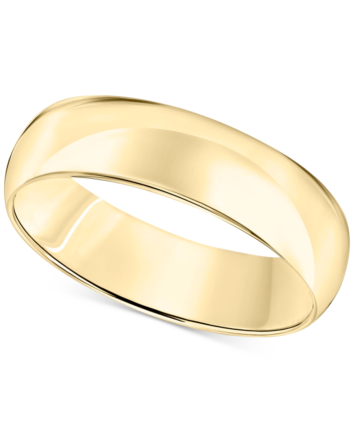 Click here for Mens Comfort Fit Wedding Band (6mm) in 14k Gold or... prices