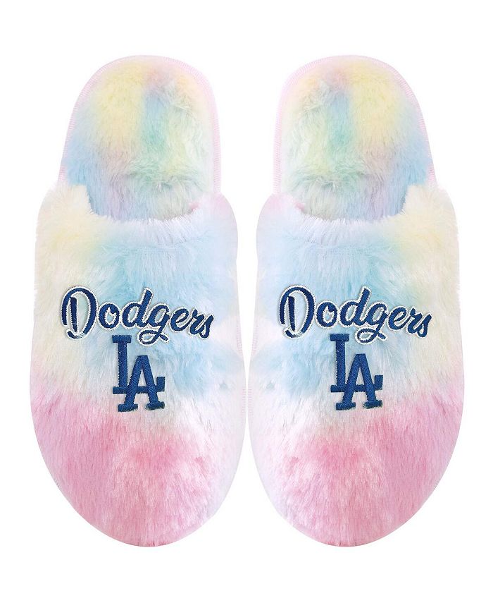 FOCO Women's Los Angeles Dodgers Rainbow Slippers - Macy's