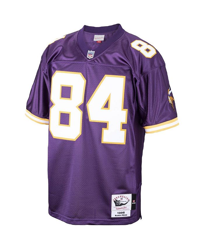 Mitchell & Ness Men's Randy Moss Purple Minnesota Vikings 1998 ...