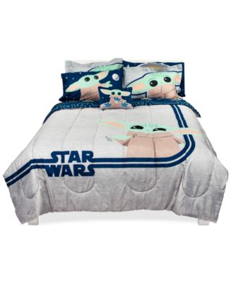 Star Wars Hello Grogu 8-Pc. Full Comforter Set - Macy's