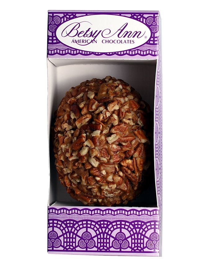 Betsy Ann Chocolates Pecan Caramel Nougat Egg - Macy's