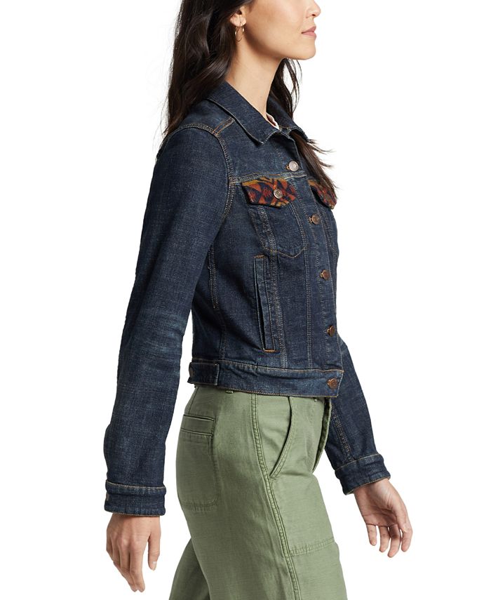 Pendleton Women's Mixed-Media Trucker Jacket - Macy's