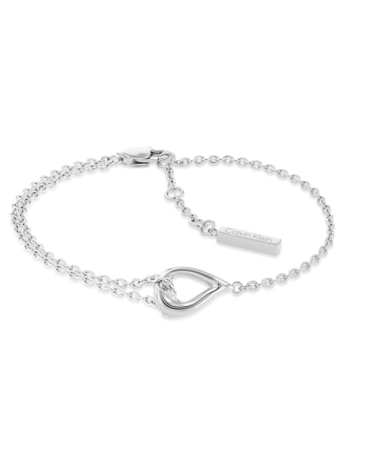 Click here for Calvin Klein Womens Stainless Steel Bracelet - Sil... prices