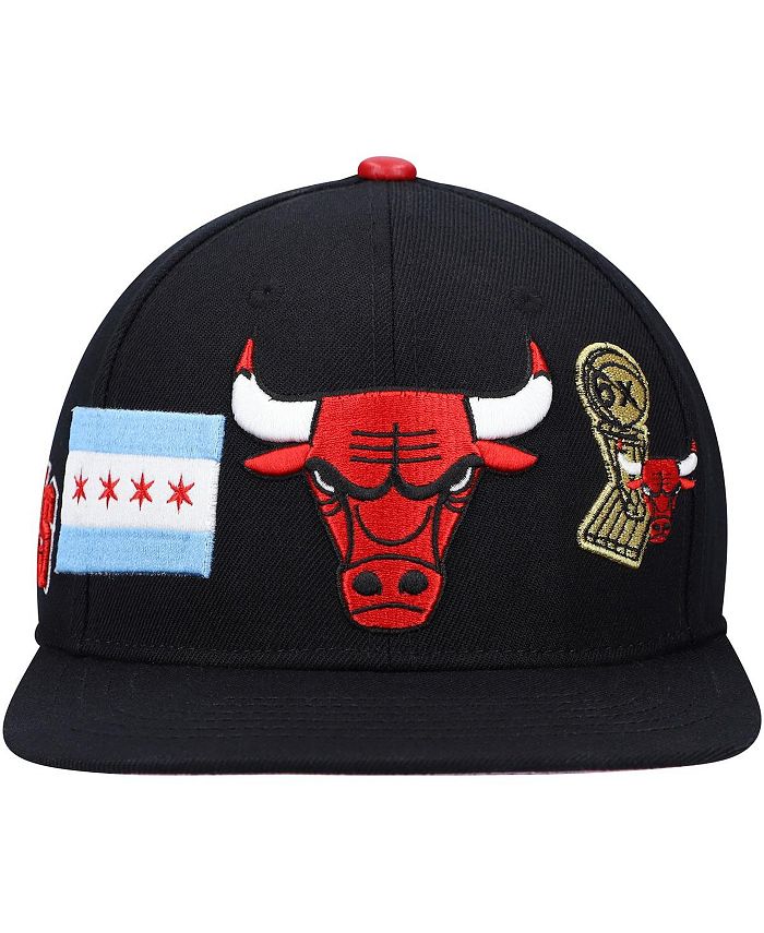 Pro Standard Men's Black Chicago Bulls Double Logo Snapback Hat - Macy's