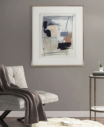 Madison Park Abstract Reveal Double Matted Framed Glass Wall Art - Macy's