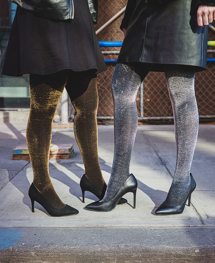 MeMoi Women's Liquid Metal Opaque Tights & Reviews - Shop Tights ...