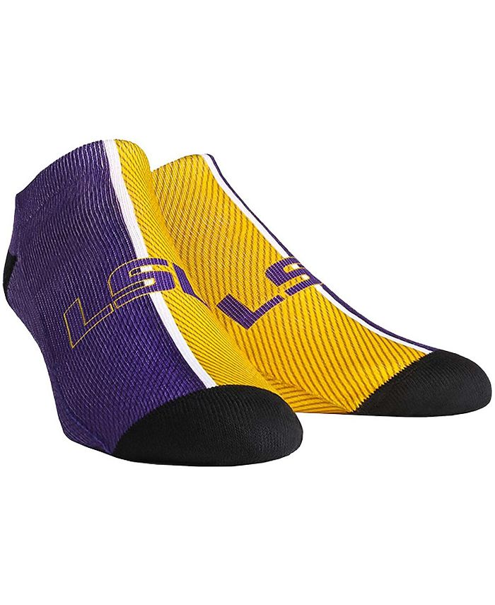 Rock 'Em Men's Rock Em Socks LSU Tigers Campus Stripe Ankle Socks - Macy's