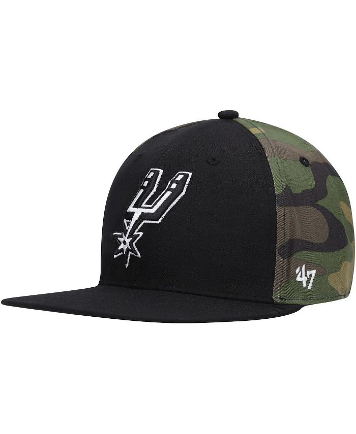 '47 Brand Men's '47 Black, Camo San Antonio Spurs Bramble Captain ...