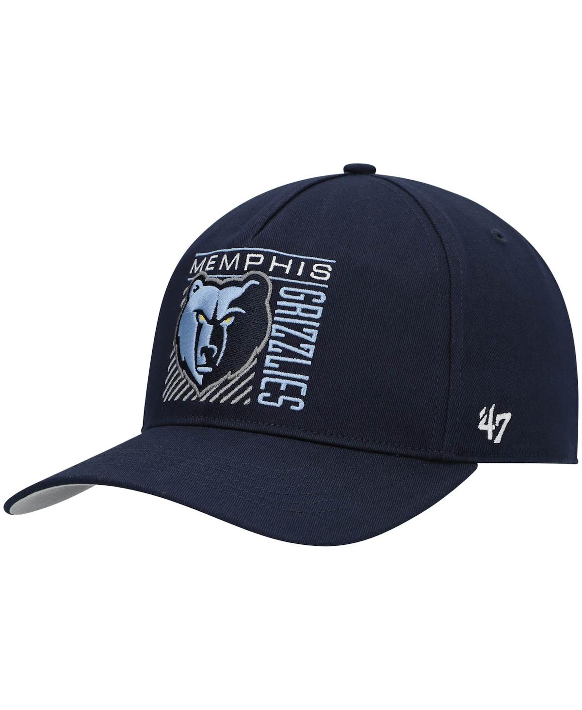47 Brand Men's '47 Navy Memphis Grizzlies Reflex Hitch Snapback Hat ...