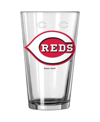 Cincinnati Reds 16 oz Satin-Etched Logo Pint Glass - Macy's