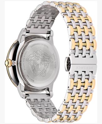 Versace Women's Swiss La Medusa Two Tone Stainless Steel Bracelet Watch ...