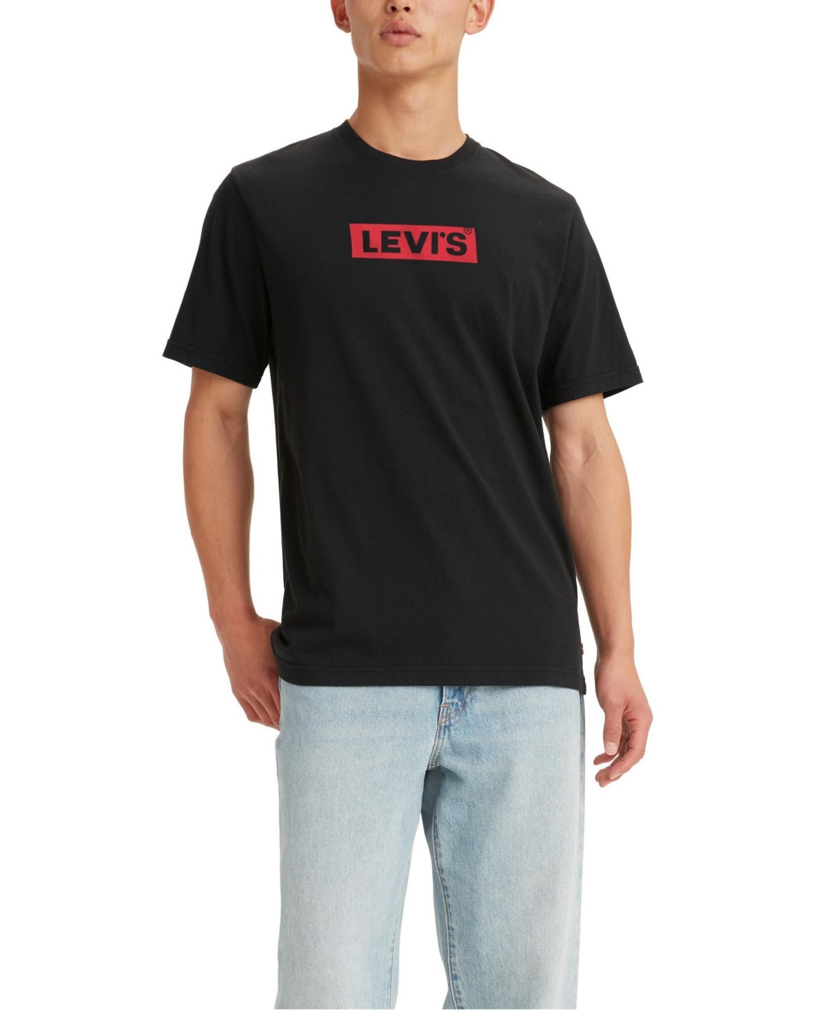 Click here for Levis Mens Relaxed Fit Box Tab Logo Crewneck T-shi... prices