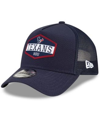 Men's New Era Navy Houston Texans Hex Flow A-Frame 9Forty Snapback Hat - Macy's