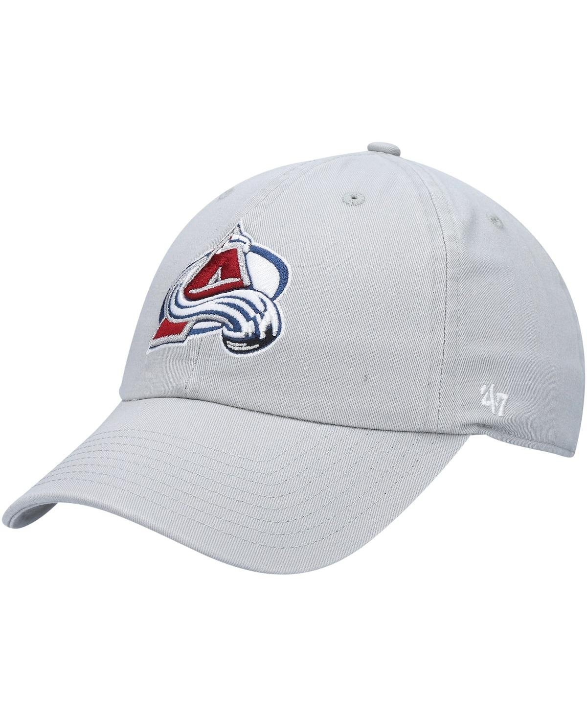 Click here for Mens 47 Gray Colorado Avalanche Clean Up Adjustabl... prices